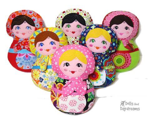 Embroidery Machine Babushka Pattern Dolls And Daydreams