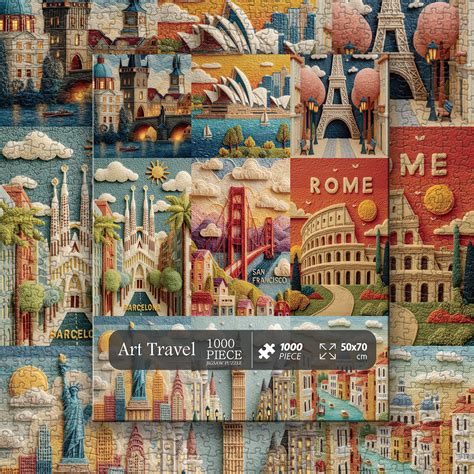 Art Travel Jigsaw Puzzle 1000 Pieces Bboldin