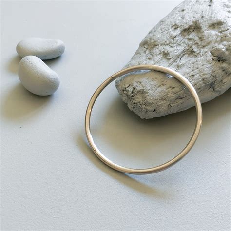 Thick Chunky Solid Silver Bangle 195mm Artofit