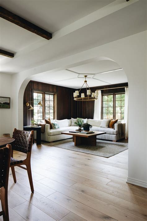 Modern Tudor — Jean Stoffer Design House Styles Living Room Designs