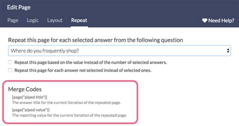 Page Repeating Alchemer Help