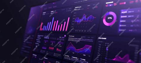 Interactive Digital Dashboard With Realtime Data Analytics And Visualizations In A Sleek