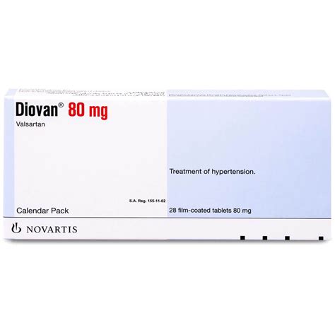 Diovan 80 Mg Tablet 28pcs Nahdi