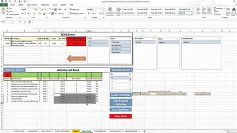 Super Cost And Resource Loading Excel Tool YouTube