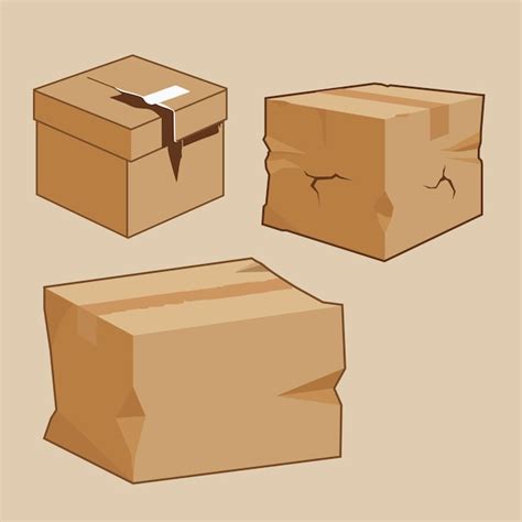 Premium Vector Damaged Box Fragile