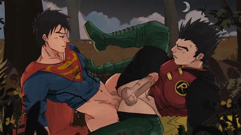 Rule 34 Battle Of The Supersons Black Hair Blue Eyes Damian Wayne