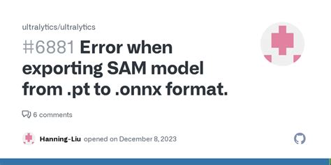 Error When Exporting SAM Model From Pt To Onnx Format Issue