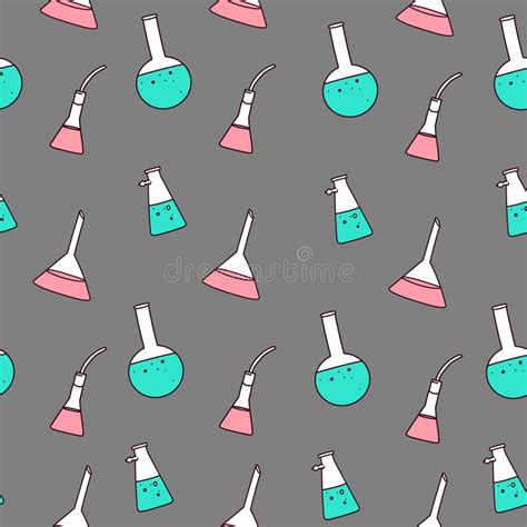 Vector Seamless Pattern With Science Element Stock Vector