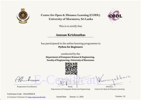 Python Learning Universityofmoratuwa Codingjourney Anusan Krishnathas