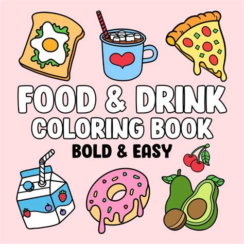 Food Drink Coloring Book