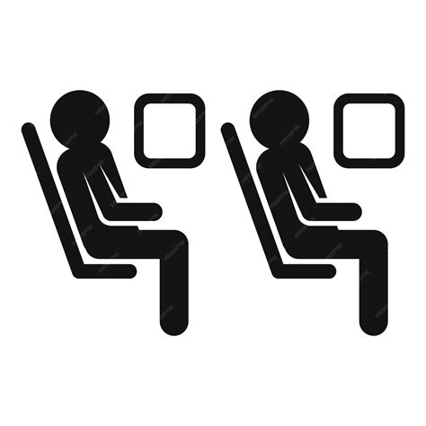 Premium Vector Economy Class Seat Icon Simple Vector Airline