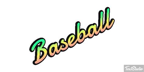 Baseball Word Animated  Logo Designs