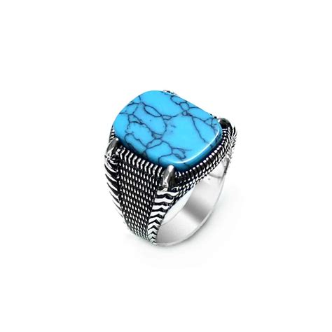 Firoza Silver Ring Buy Firoza Ring Online