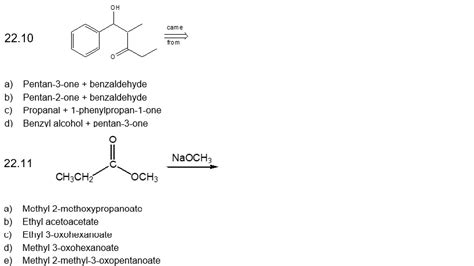 Solved он Cam E 2210 From 0 A Pentan 3 One Benzaldehyde B