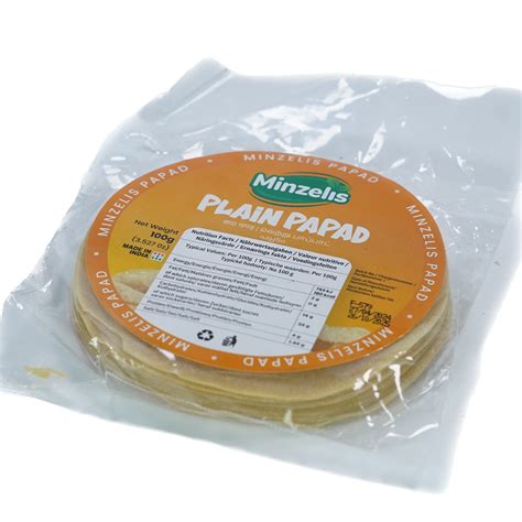 Plain Pappad Minzelis