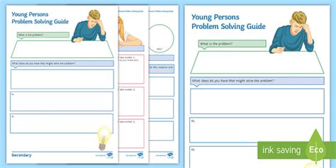 Problem Solving Worksheet Personal Development Twinkl