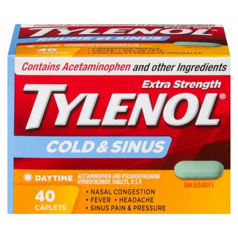 Tylenol Cold And Sinus Daytime Extra Stren Familiprix