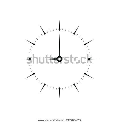 Linear Analog Clock Concept Analog Clock Stock Vector Royalty Free 2479834399 Shutterstock