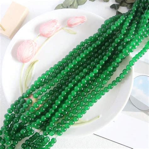 100pcs Colorful Imitation Jade Glass Beads 8mm Round Loose Spacer Beads For Diy Jewelry Making