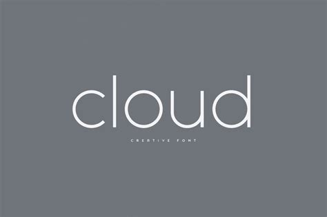 Cloud Font · 1001 Fonts