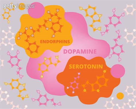 Background Of Structures Of Neurotransmitters Serotonin Dopamine And