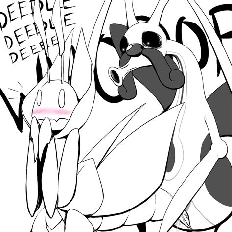 Rule 34 Insect Kricketune Leavanny Monochrome Pokemon Queblock Tagme