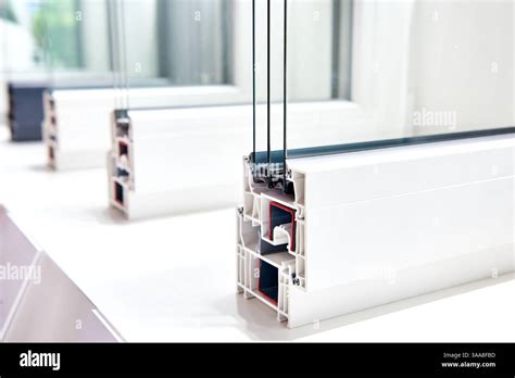 Sectional Frame Window Of Plastic Insulating Glass Unit In Store Stock