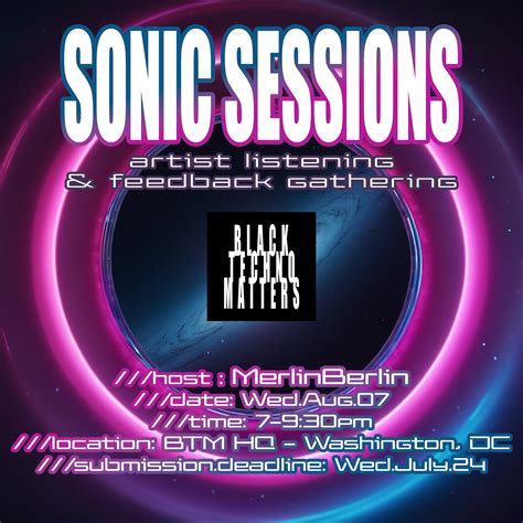 Sonic Sessions August 2024 — Black Techno Matters
