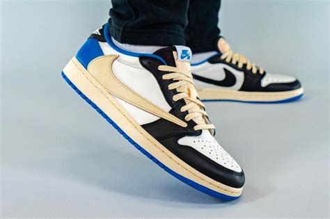 Travis Scott X Fragment X Air Jordan 1 Low Og Military Blue Italianhype