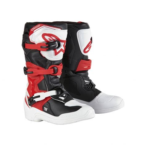 Alpinestars Tech 3s Youth White Black Bright Red Us 4 Eu 37
