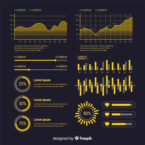 Gradient Infographic Element Collection Free Vector