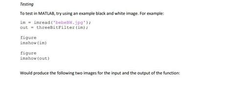 Solved Homework 10 Write A Function Named Threebitfilter