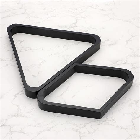 Ownmy Set Of 2 Black Wooden Billiard Ball Racks Set Vintage Solid Wood
