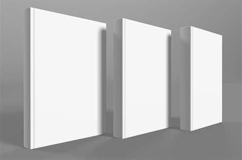 3개의 하드 커버가 있는 현실적인 3d 책 모형 그림 그림자가 있는 고립된 회색 배경에 서 있는 책 모형 양장본 책 3권 책에 대한 스톡 사진 및 기타 이미지 Istock