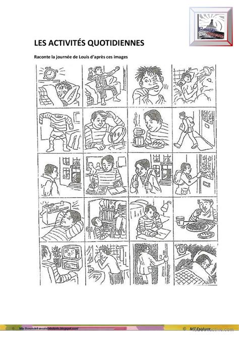 Les ActivitÉs Quotidiennes Français Fle Fiches Pedagogiques Pdf And Doc