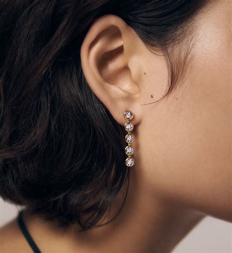 Lab Grown Diamond Essential Cocktail Earrings In 18k Gold Vermeil On