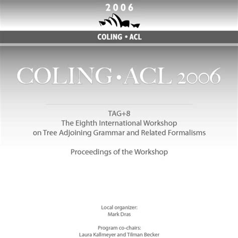 Proceedings Of The Eighth International Workshop On Tree Adjoining