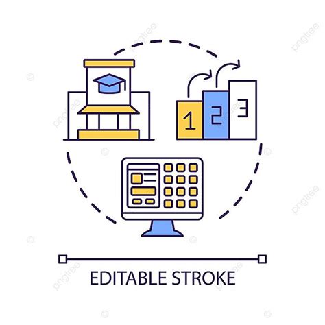 Systematization Of Education Process Concept Icon Information Thin Illustration Vector
