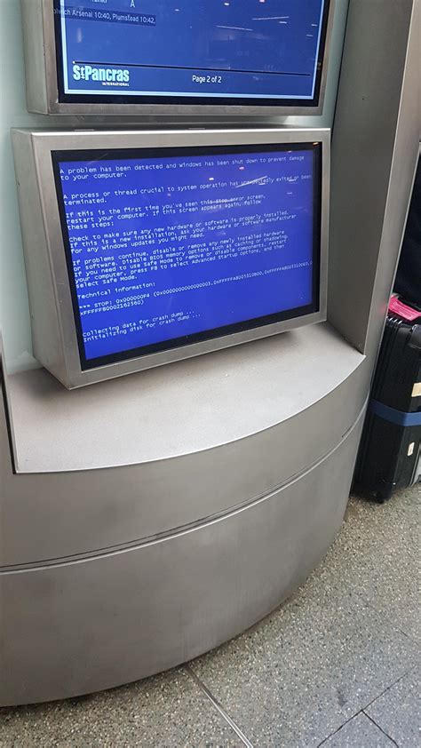 Classic Bsod At St Pancras Station London Rpbsod