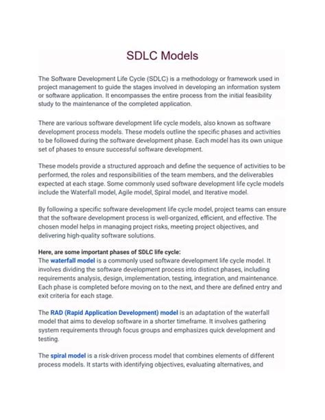 software development life cycle sdlc ppt