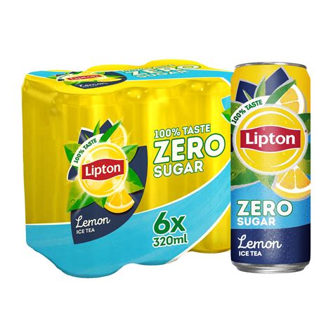 Buy Lipton Ice Tea Zero Sugar Lemon Can 320 Ml X 6 Pcs Online In Uae