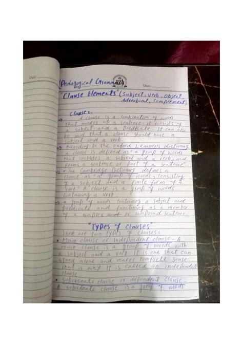 Solution Clauses Elements Subject Verb Object Adverbial And Complement