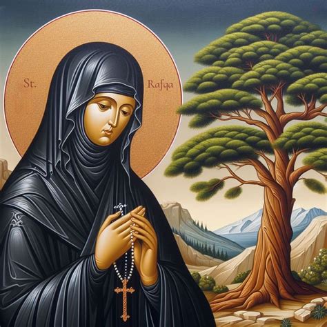 Saint Rafqa Byzantine Icon Orthodox Icons Angel Artwork Byzantine Icons