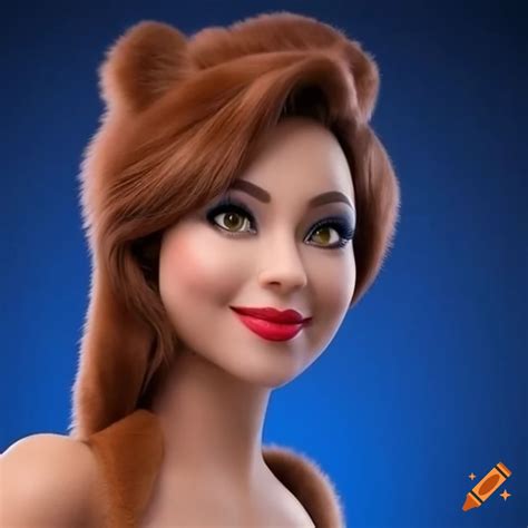 Woman Morphing Into A Disneyland Character