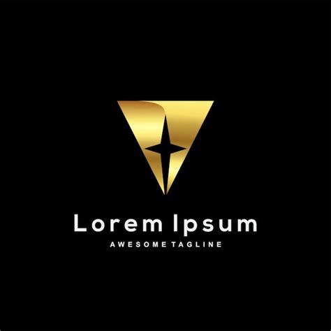 Premium Vector Luxury Company Gold Color Logo Template