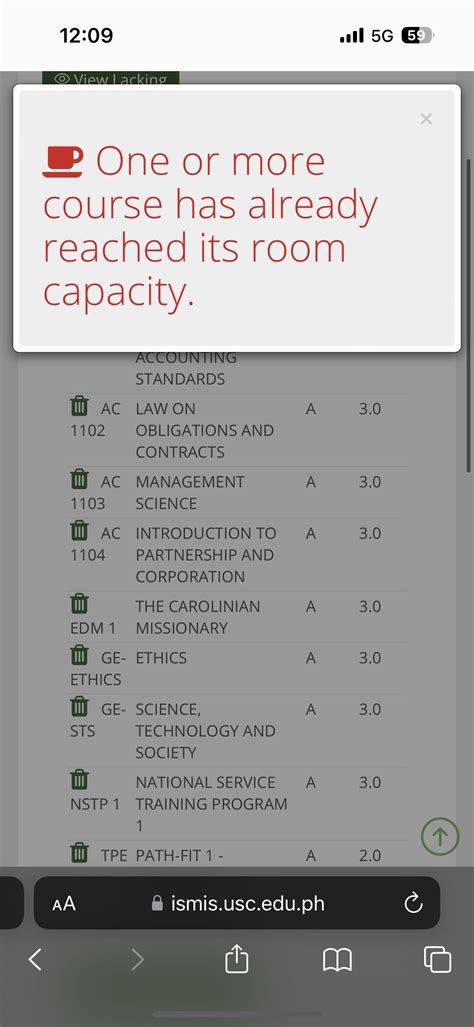 Im Trying To Enroll For Bsma Only 1 Block And Its Full What Happens