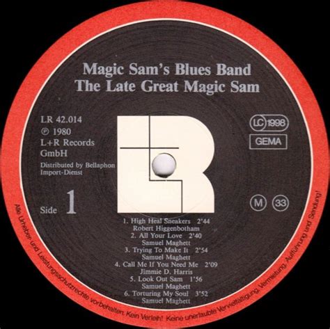 Magic Sams Blues Band The Late Great Magic Sam Vinile Usato
