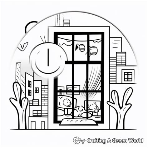 Window Coloring Pages Free And Printable