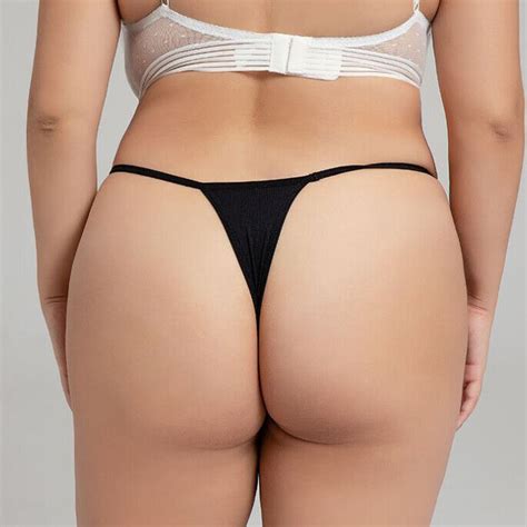 Plus Size Womens G String Thongs Panties Sexy High Cut Underwear Briefs
