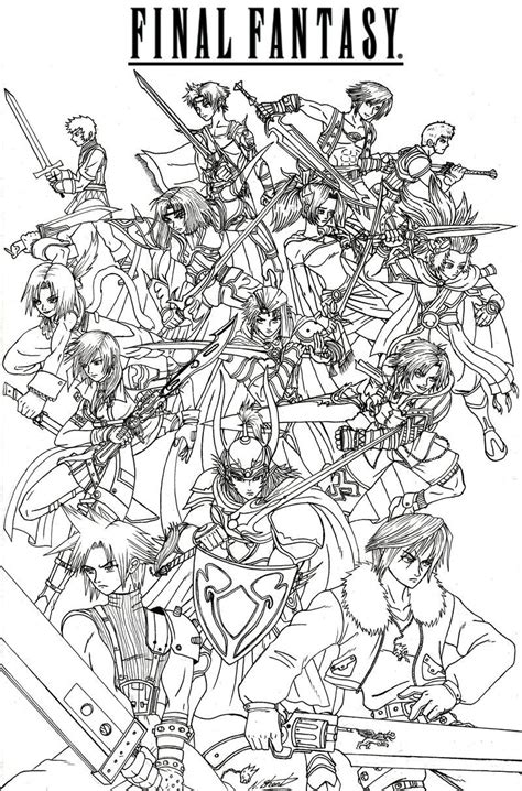 Final Fantasy Vii Coloring Pages